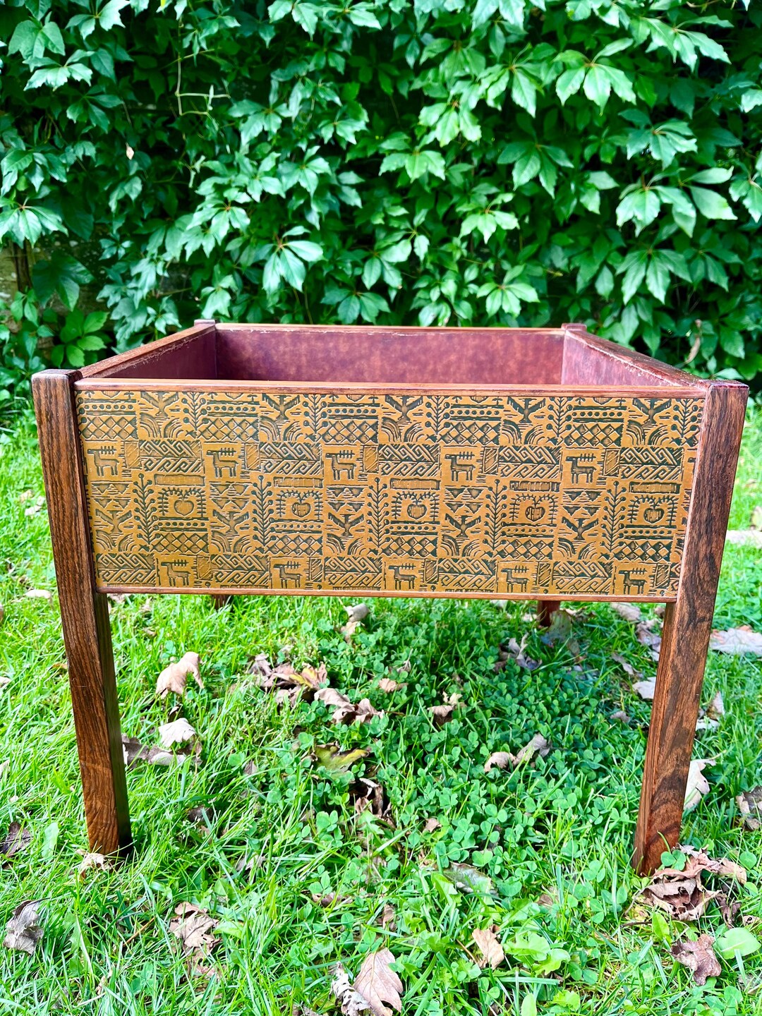 Danish Rosewood and Copper Planter Box, Hight Quality Extremely Rare ...