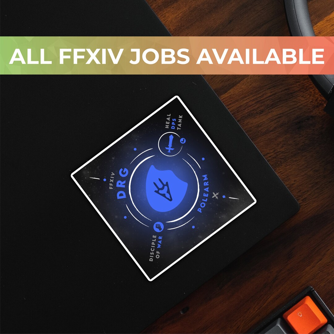 FFXIV Job Stone Sticker – Final Fantasy 14 Soul Crystal Decal | All ...