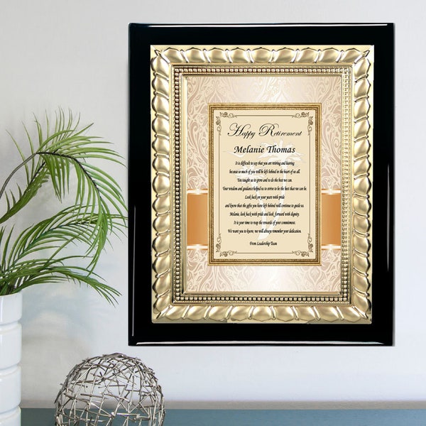 Retirement Plaque - Etsy