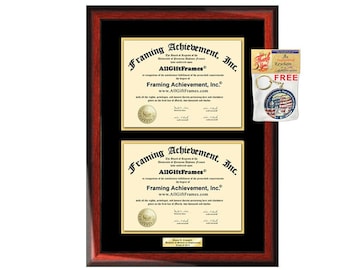 Dual Certificate Frame - Etsy