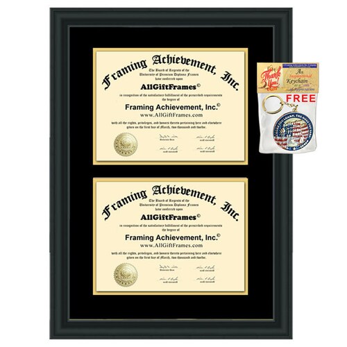 Double Diploma Frame Dual Certificate Frames Two Document - Etsy