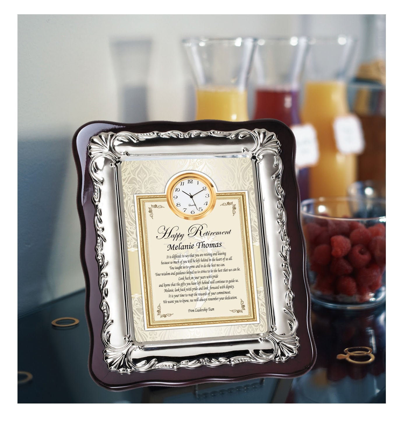 Personalizado jubilación reloj de regalo placa empleado jubilado ...