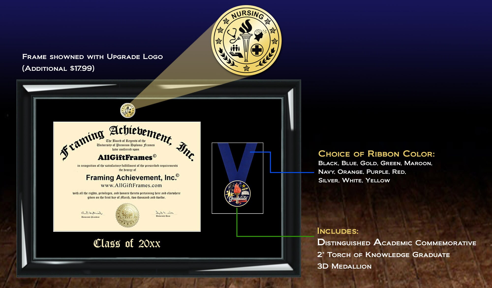 Emboss Certificate Frame Medal Box School Graduate Medallion | Etsy