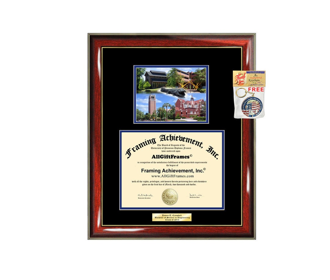 University of Florida Diploma Frame Degree UF Big Campus School ...