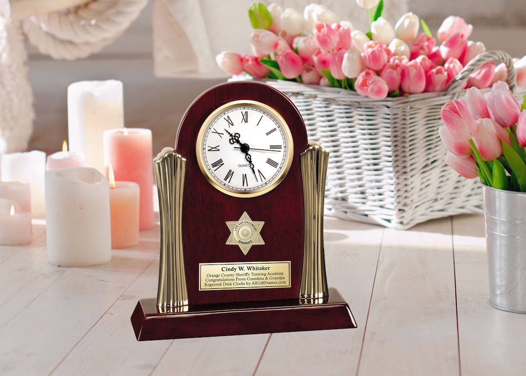 Personalized Deputy Sheriff Retirement Years of Service Award 3D Logo ...