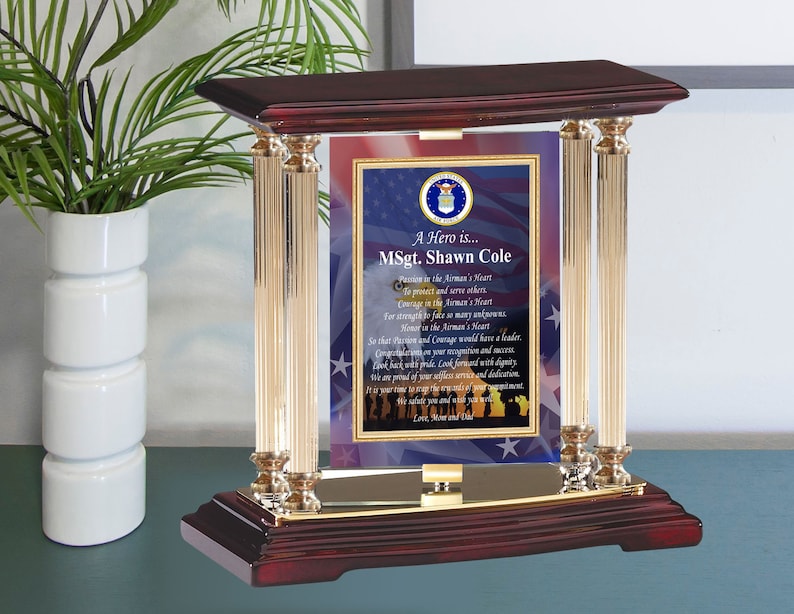Personalized Military Gift Birthday Deployment Retirement Service Award ...