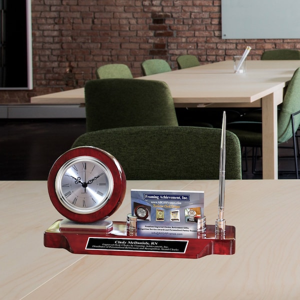 Desk Name Plate Clock - Etsy