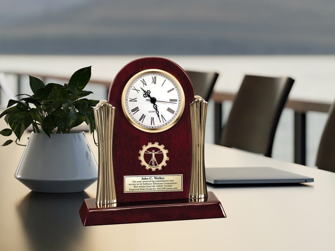Personalize Engineer Retirement Years of Service Award 3D Davinci ...