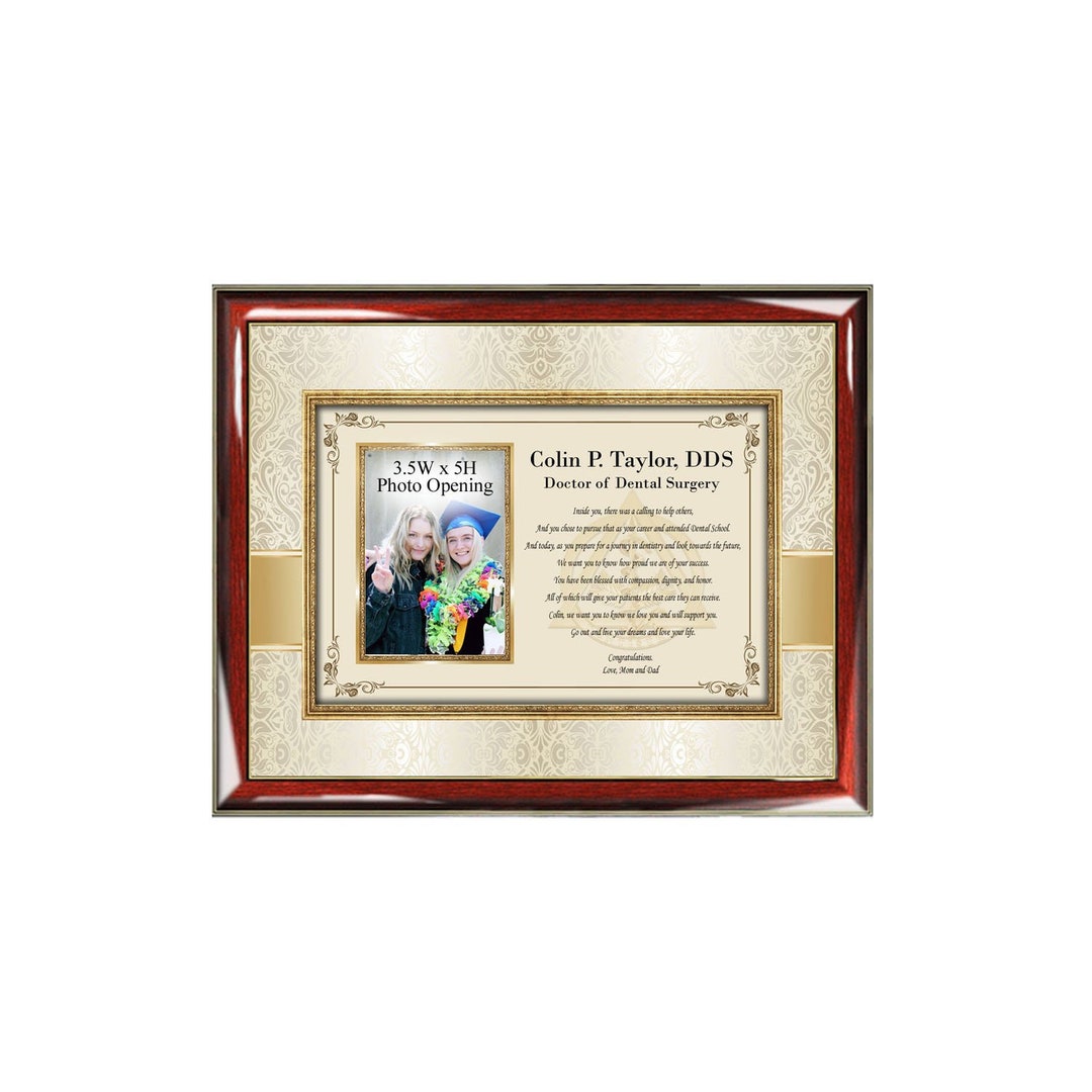 Congratulation Dental School Graduation Gift University Picture Frame ...