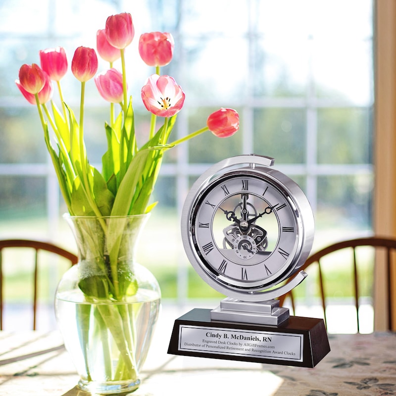 Silver Clock Mantle - Etsy