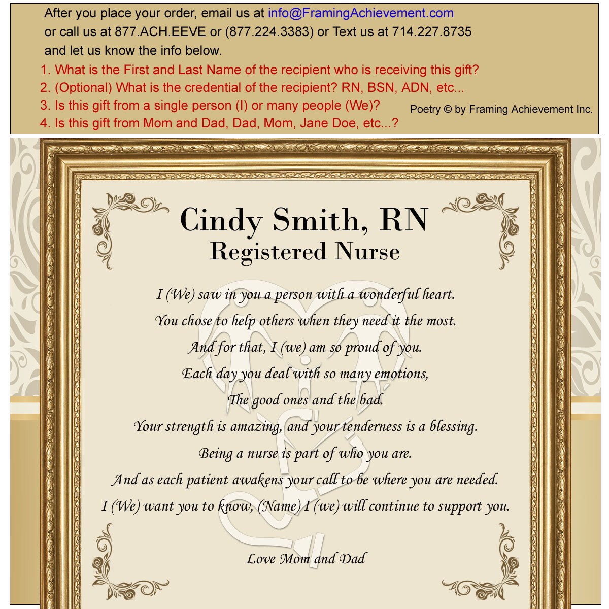 Nursing School Nurse Practitioner Poetry Gift Wall Poem Plaque With ...