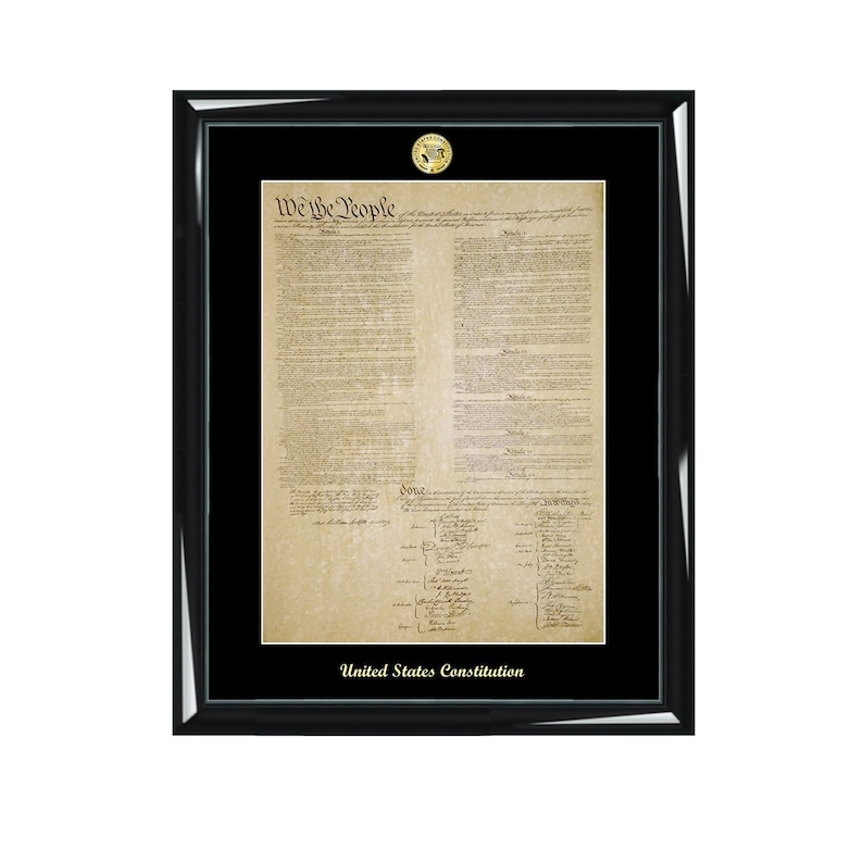 Constitution of the United States Antique Old Replica Parchment With ...