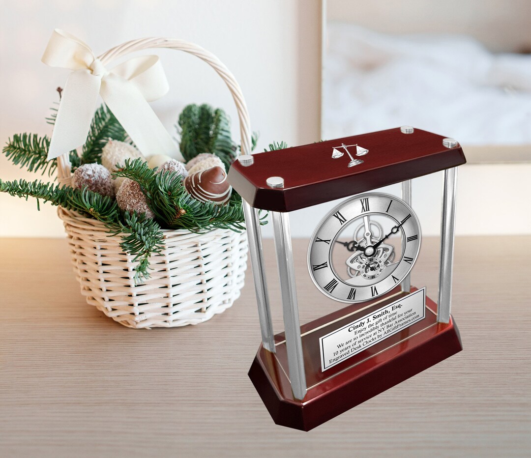 Unique Gift for Lawyer Ideas for Her Him Silver Glass Panel Wood Law ...