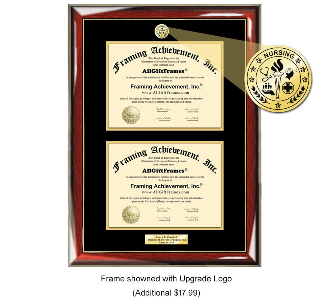 College Double Major Diploma Frame Dual Two Certificate Dual - Etsy UK