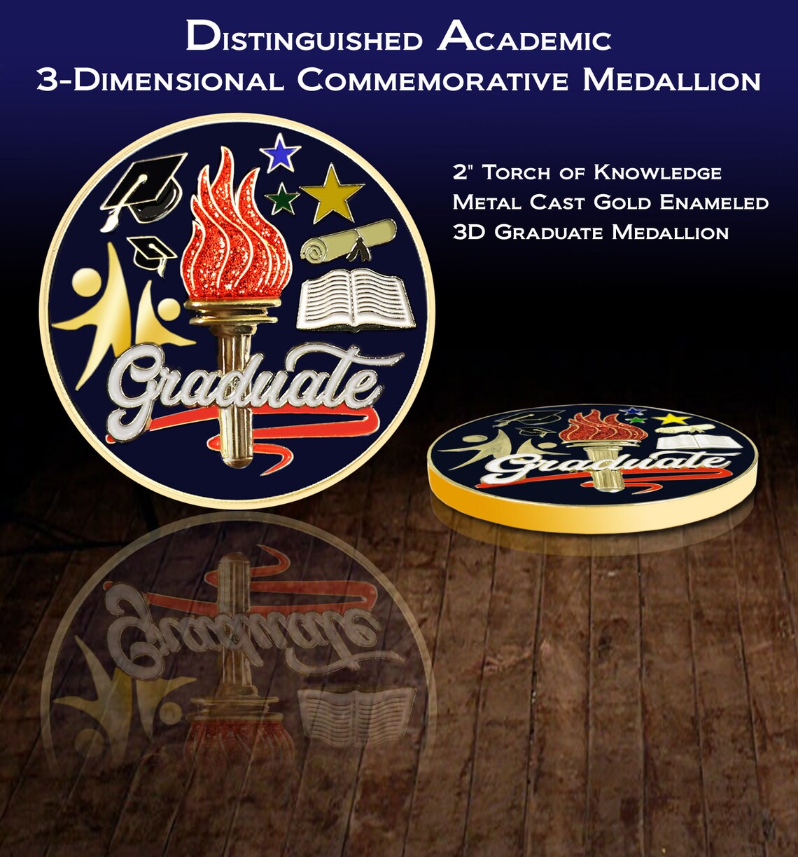 Graduate Degree Frames High School Graduation Medals School - Etsy