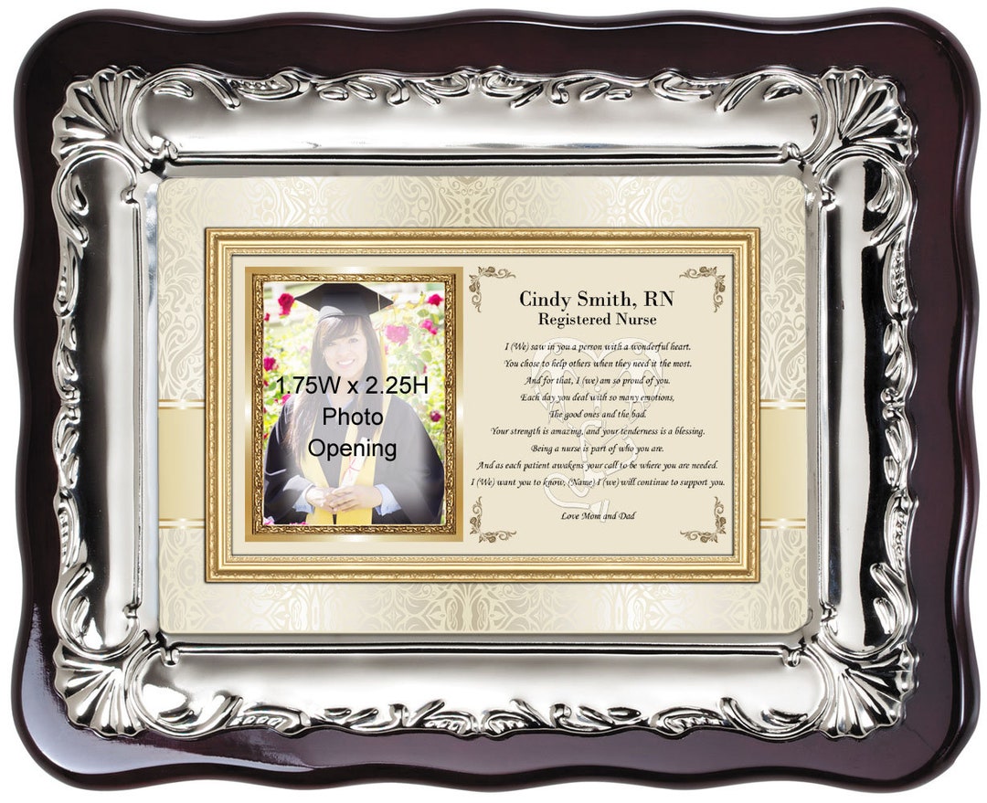 Personalized Picture Frame for Nursing School Graduation Gift or Nurse ...