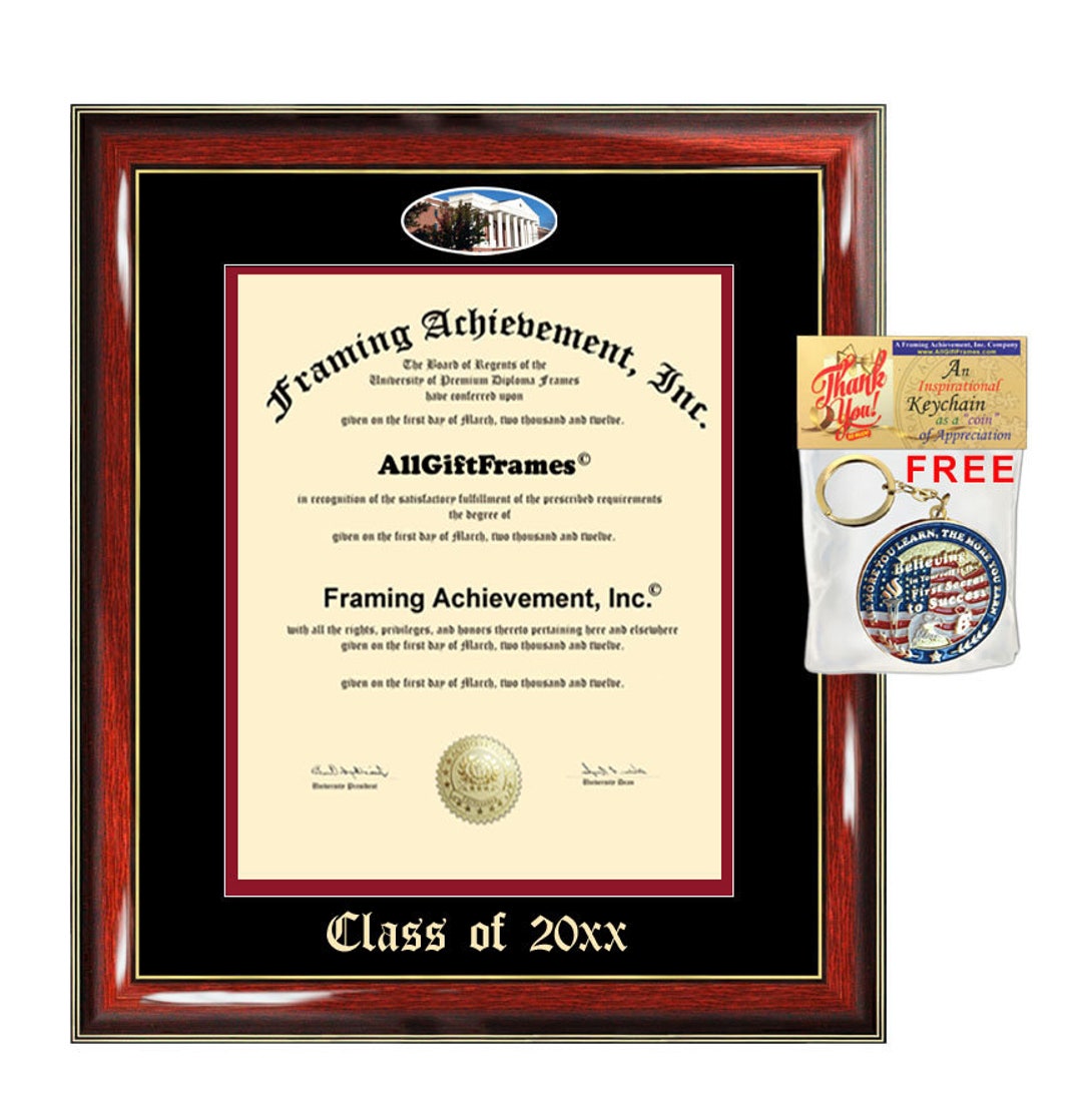 Liberty University Diploma Frame Embossed Liberty University Campus ...
