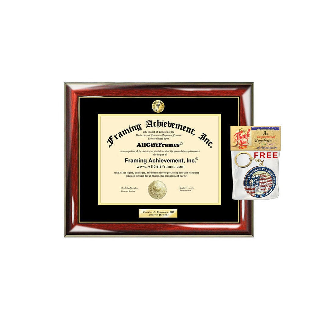 State Medical Board Certificate Frame Doctor Physician Certification ...