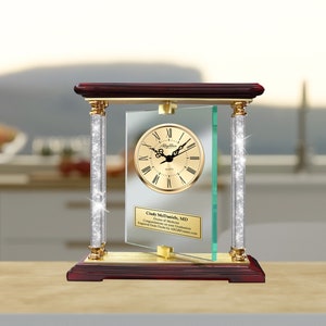 Doctor of Medicine Gift Retirement Years of Service Clock Engraved ...