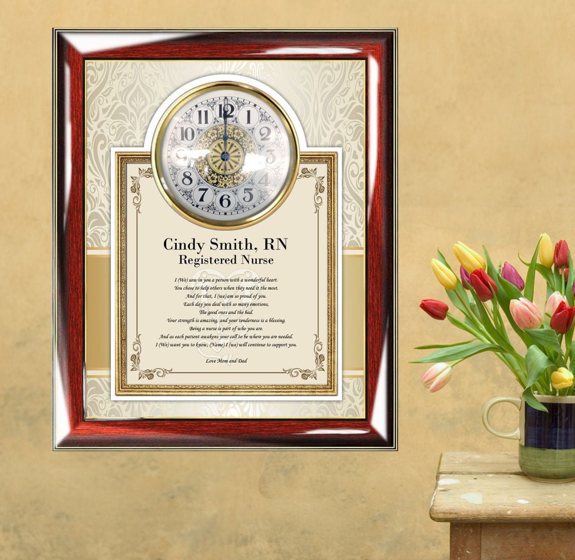 Personalized Nurse Graduation Gift Clock Frame Nursing School - Etsy