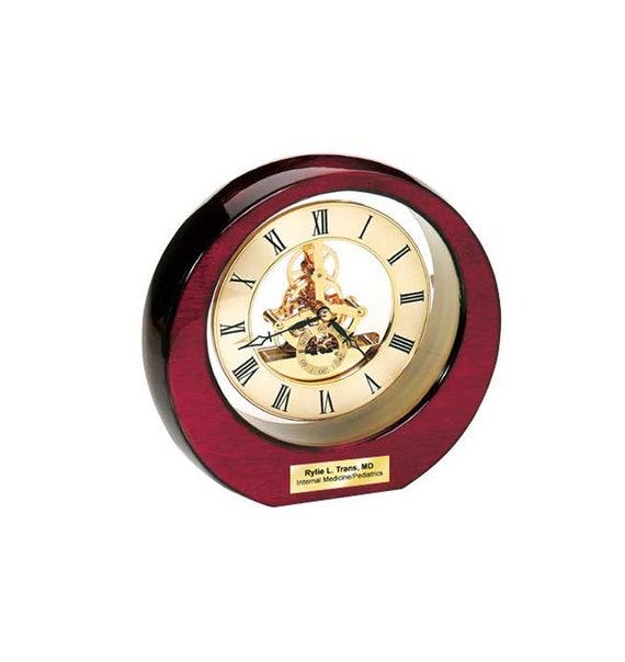 Personalized Wood Moon Clock Desktop Shelf Engrave DaVinci | Etsy