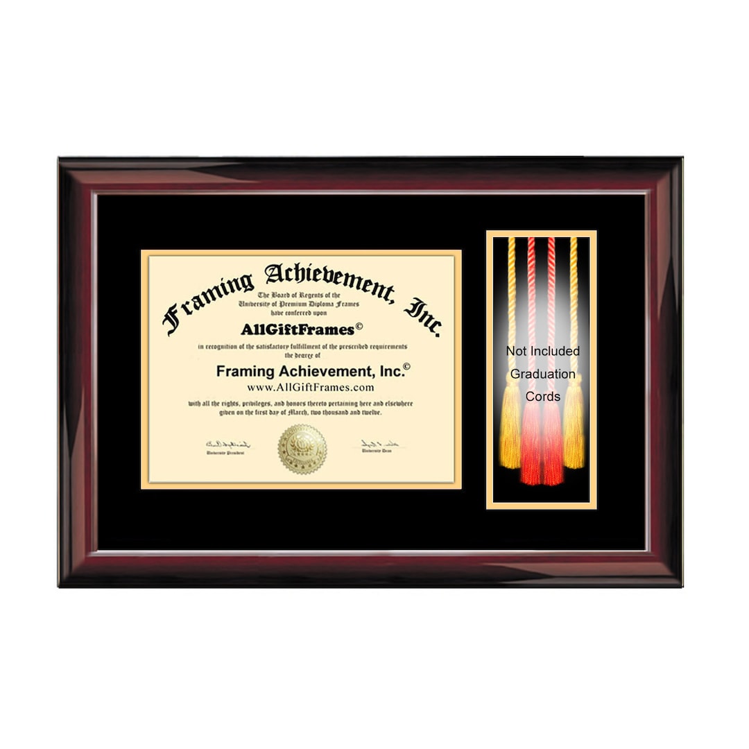 Graduation Cord Diploma Frame College University Honors Degree Framing ...