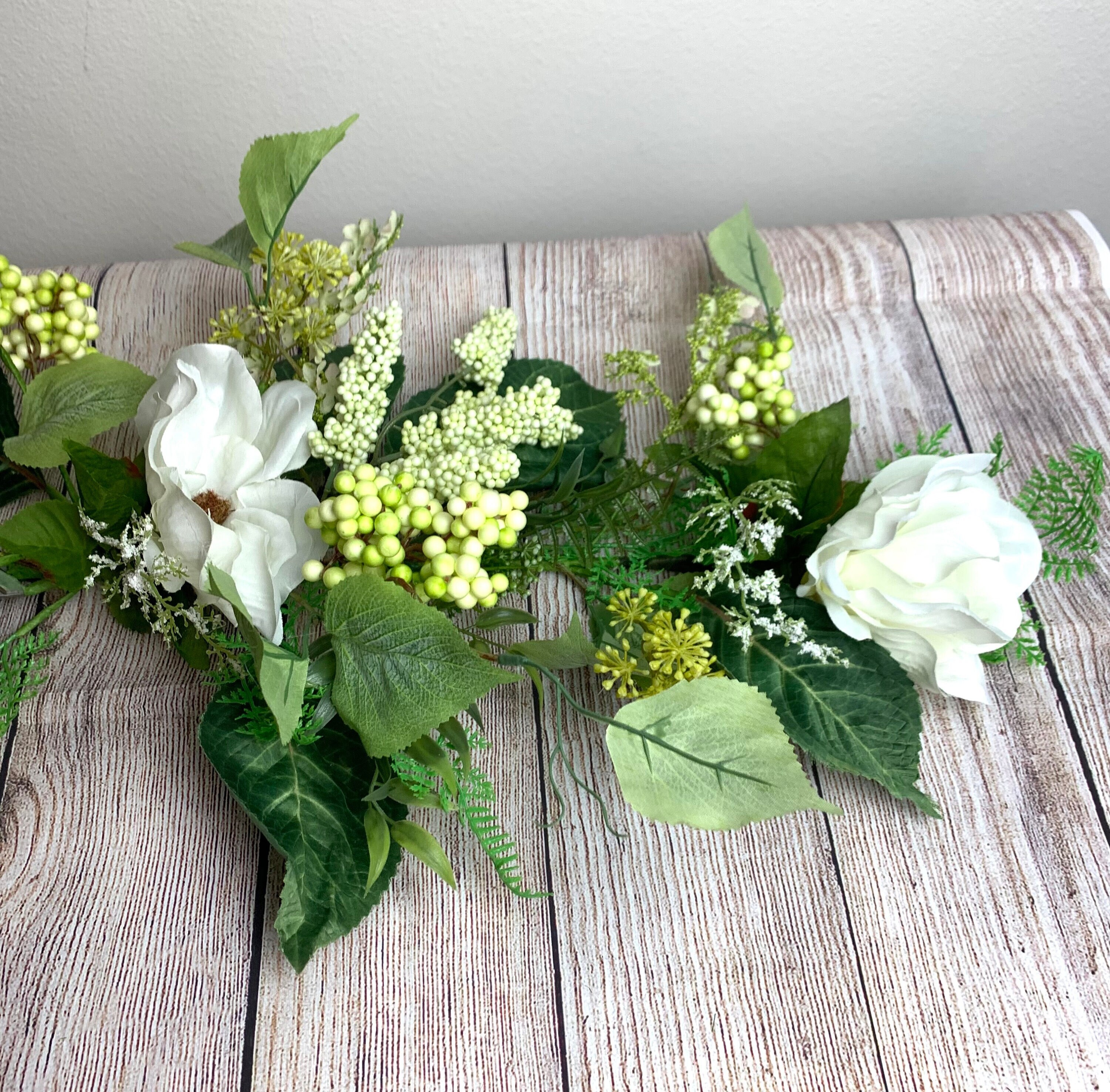 Swag for Wall Year Round Arrangement, Wedding Swag, Wedding Arch Floral ...