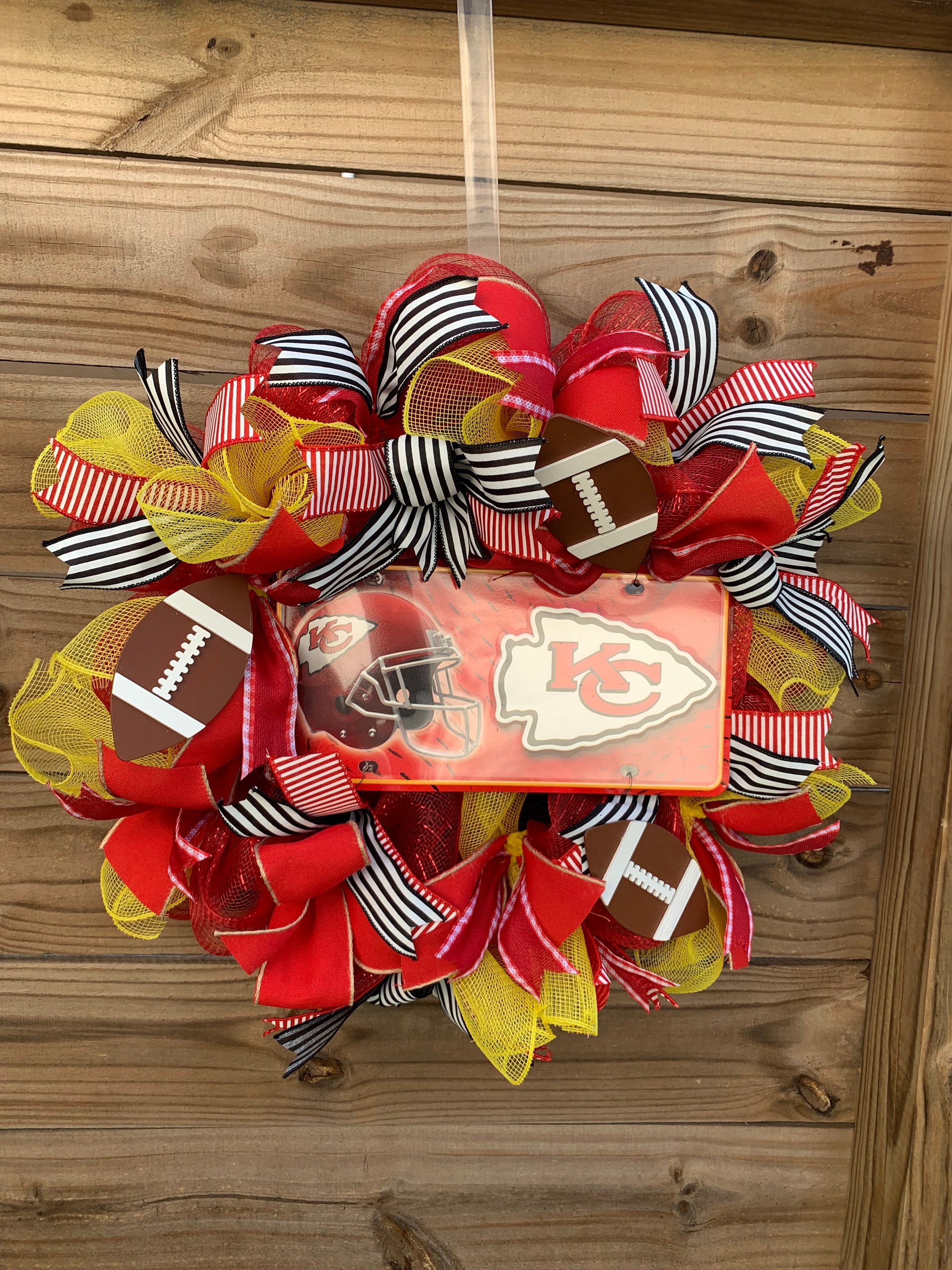 Kansas City Chiefs wreath chiefs fan gifts Kansas football | Etsy