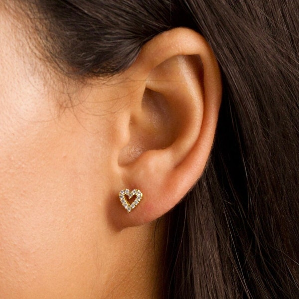 Heart Earrings - Etsy
