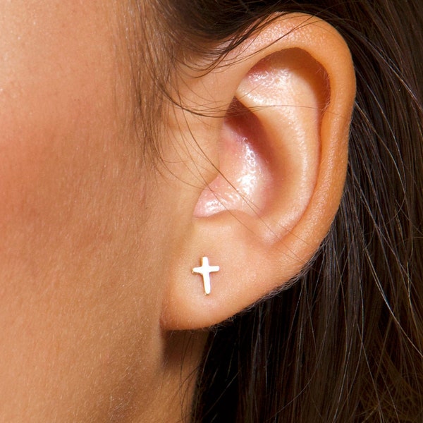 Cross Earrings - Etsy