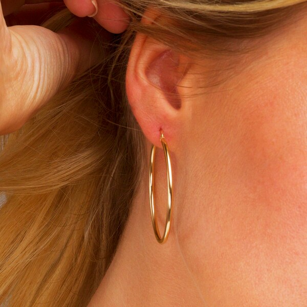 Gold Wire Earring - Etsy