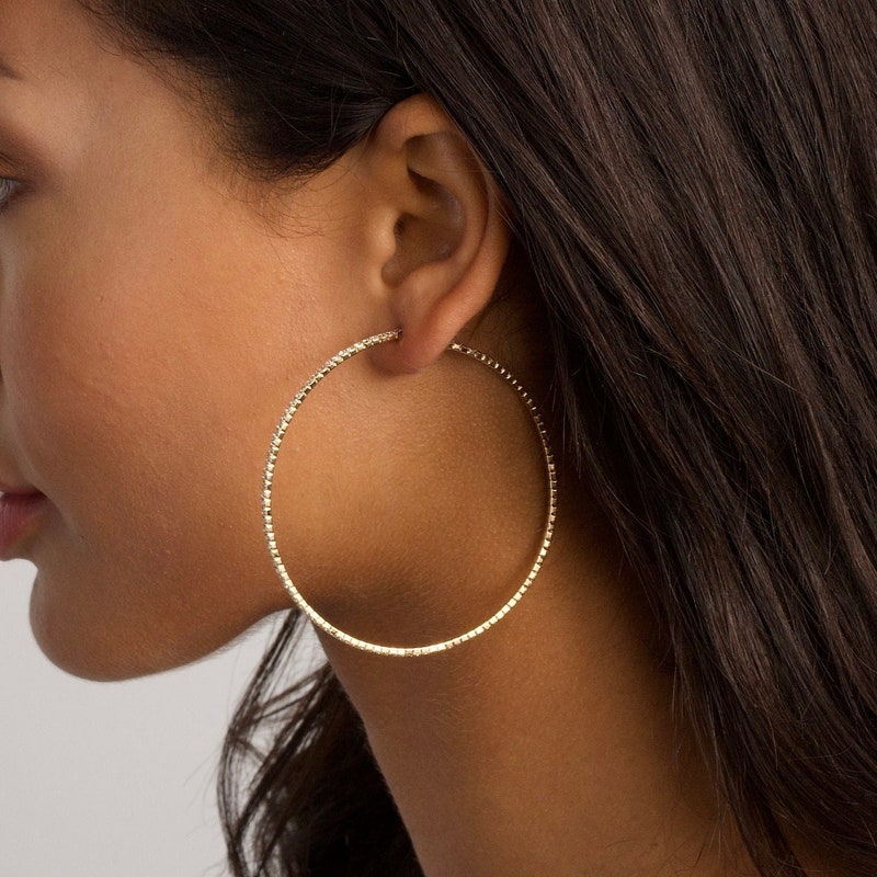 Extra Large Hoop Earrings - Etsy