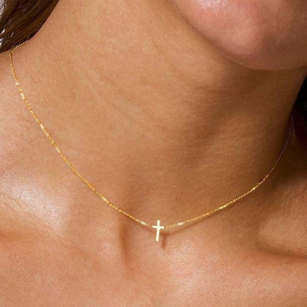 Cross Choker - Etsy