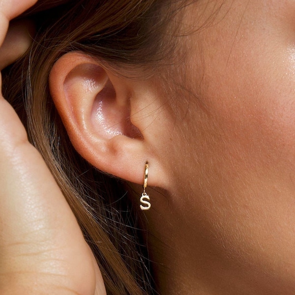 Initial Earrings - Etsy