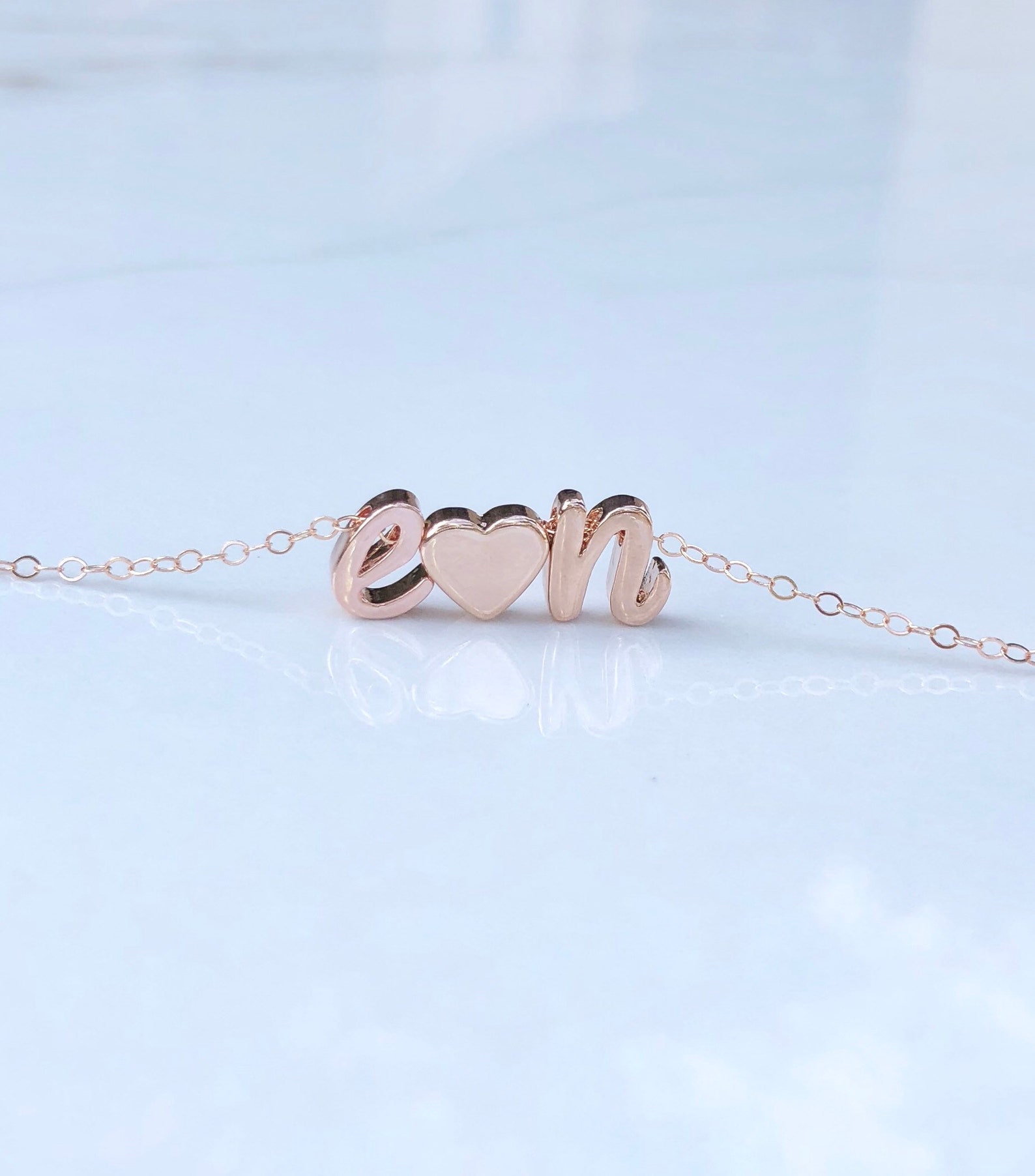 Cursive Necklace Custom Cursive Necklace Letter Necklace - Etsy