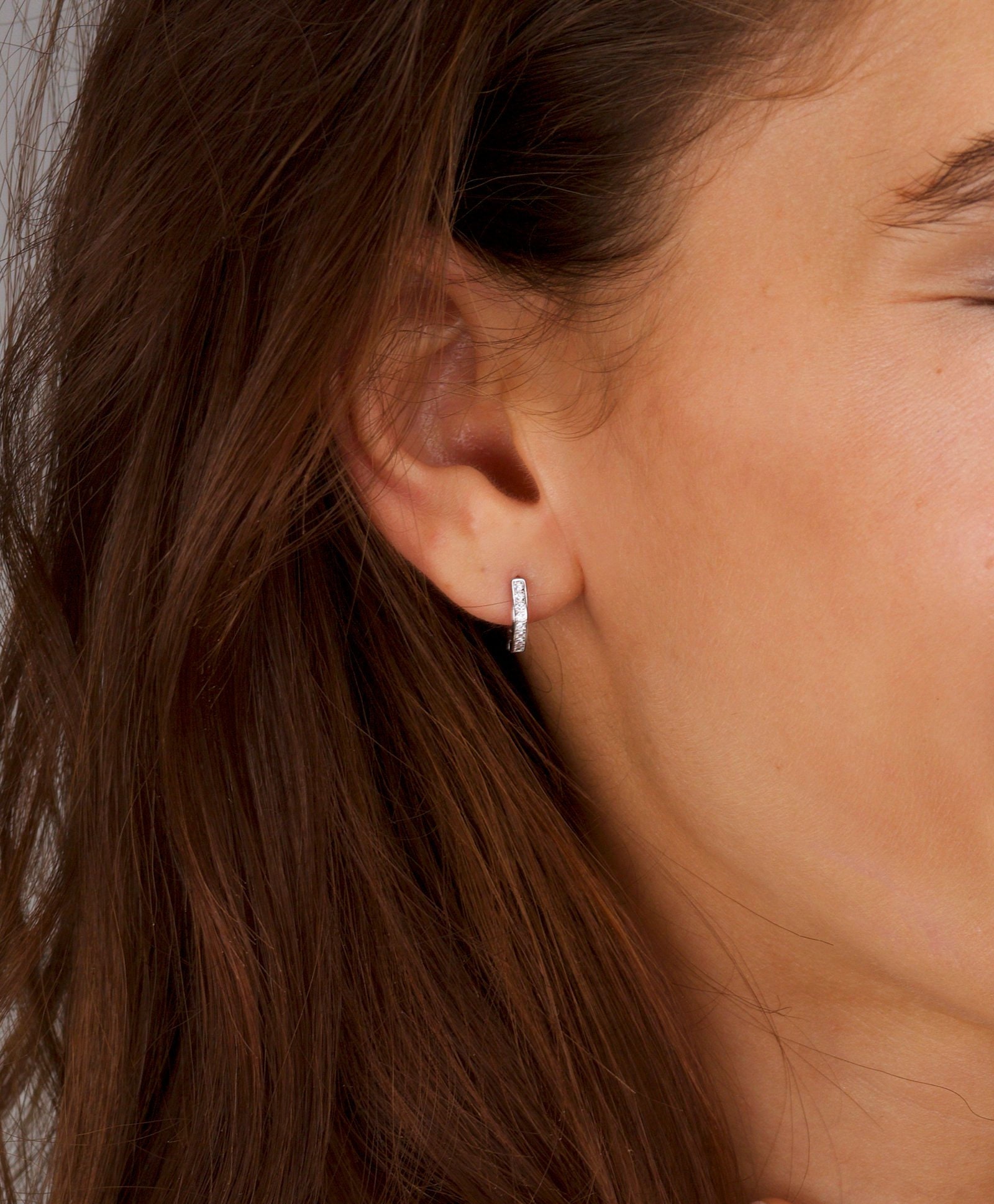 Dainty Hoops Tiny Hoops Diamond Hoop Earrings Small Hoop - Etsy