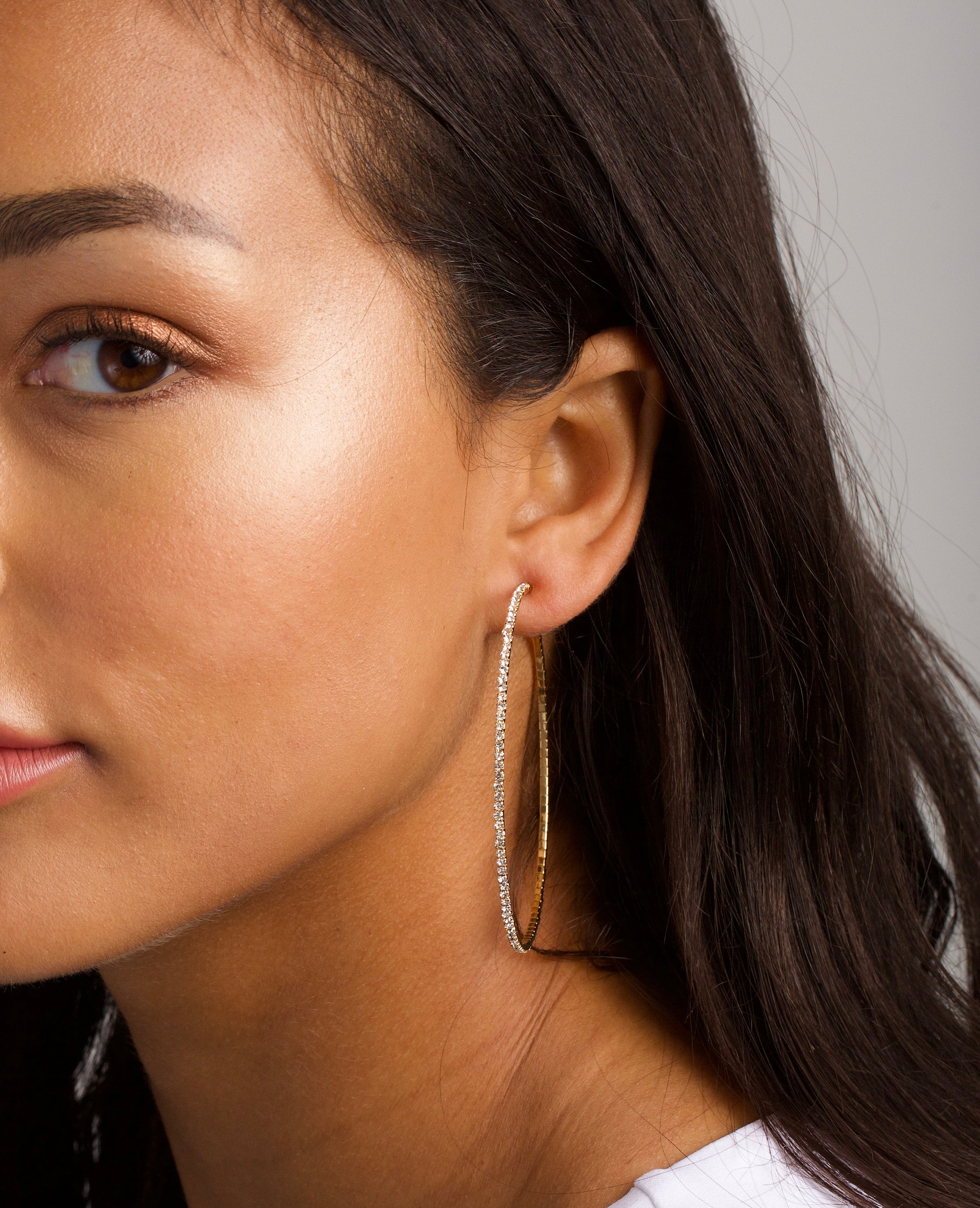 Extra Thin Diamond Hoop Earrings Gold Filled Diamond Hoops - Etsy