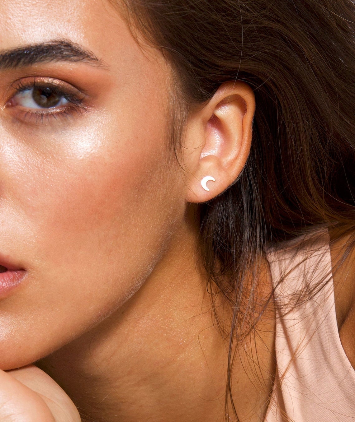 Dainty Moon Anklet Tiny Moon Anklet Gold Anklet Gift Moon | Etsy