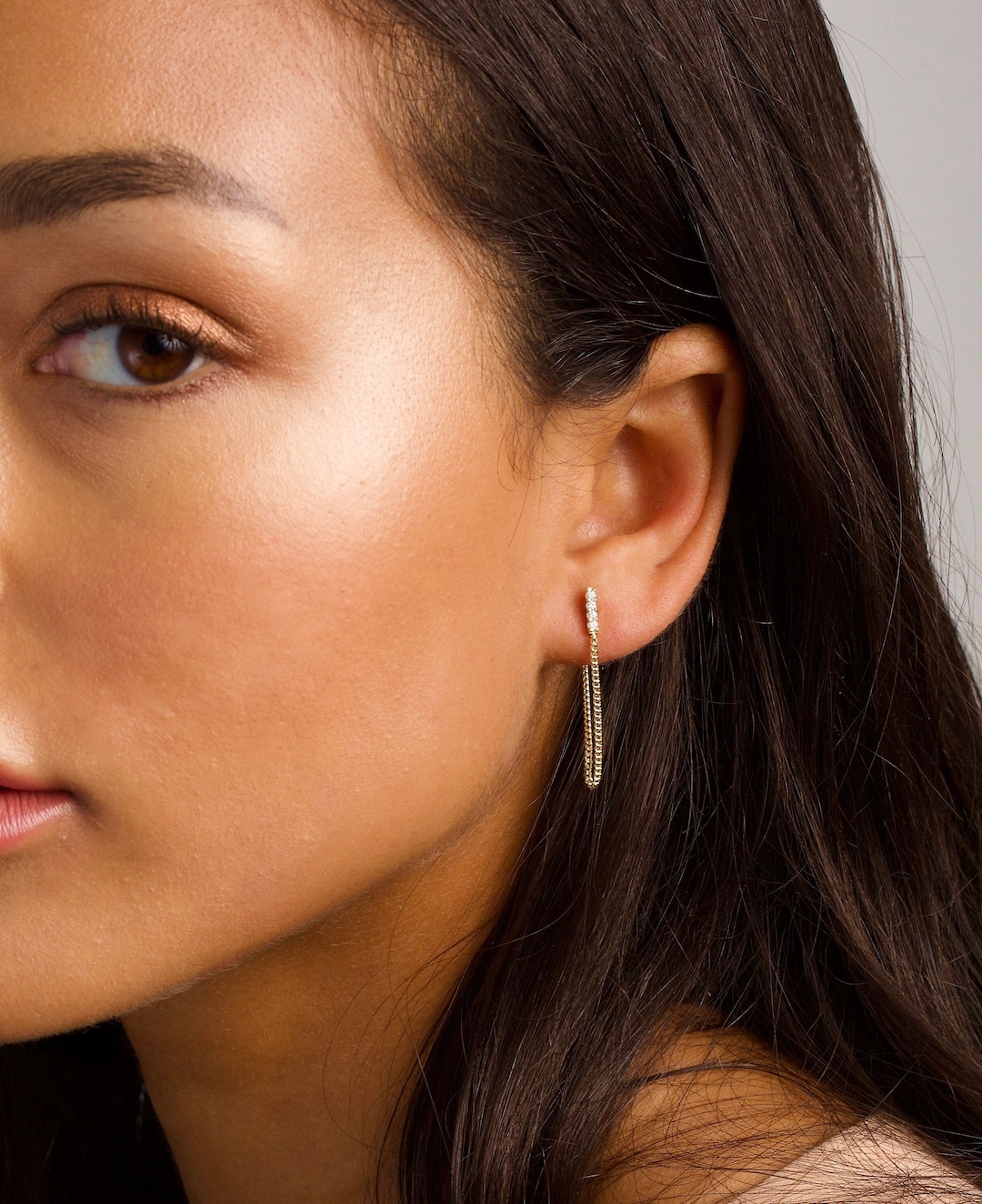 Hanging Bar Chain Earrings, Diamond Dangle Bar Earrings, Drop Chain ...