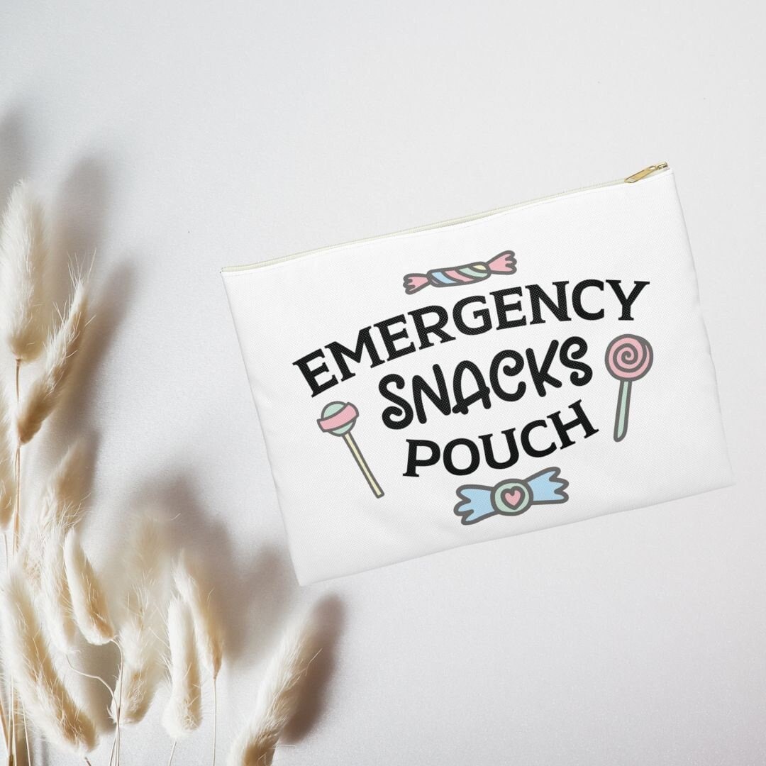 Emergency Snacks Pouch, Funny Kids Pouch, Snack Pouch Gift, Toddler Mom ...