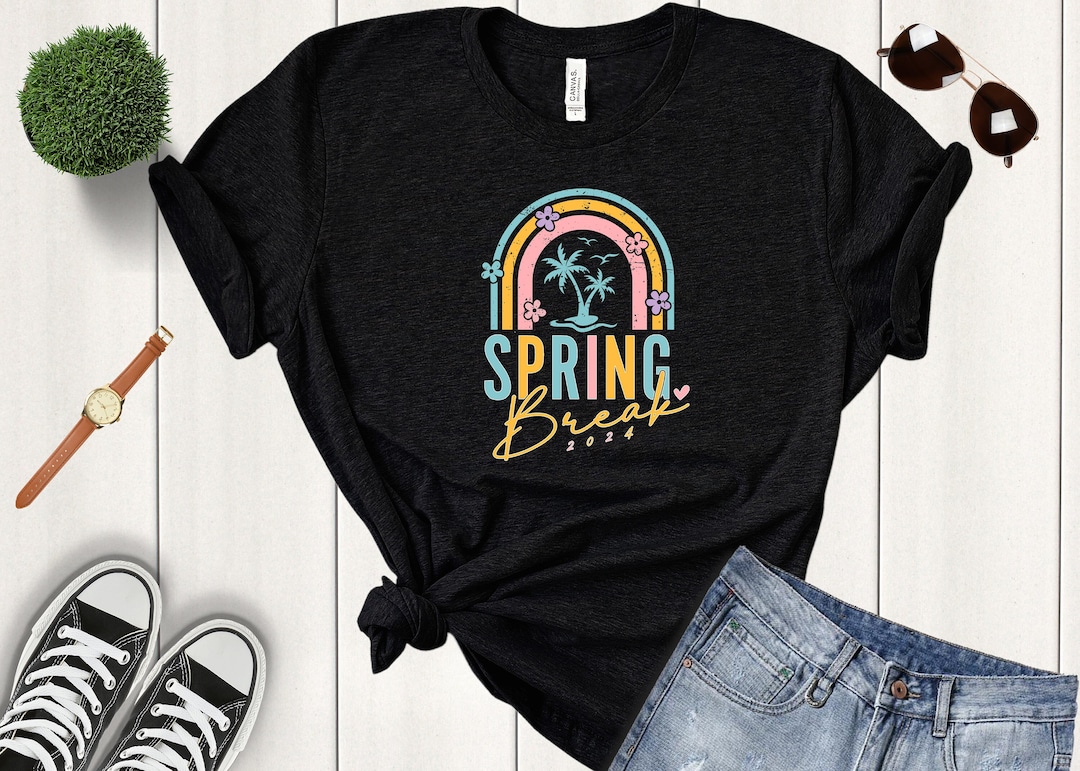Spring Break Shirt, Spring Break Gifts, Retro Spring Shirt, Pastel ...