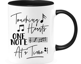 Music Teacher Mug, Choir Teacher Gift, Touching Hearts One Note at A ...