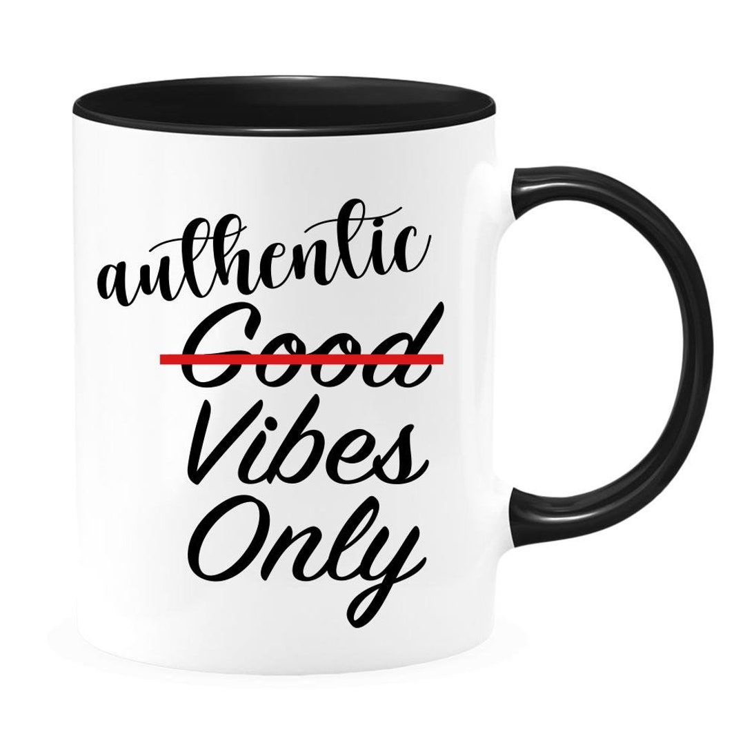 Authentic Vibes Only, Good Vibes Mug, Positivity Mug, Inspirational ...