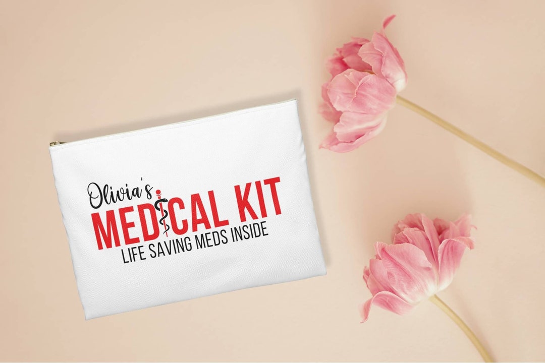 Custom Medical Kit Pouch, Personalized Medicines Pouch, Custom Medical ...