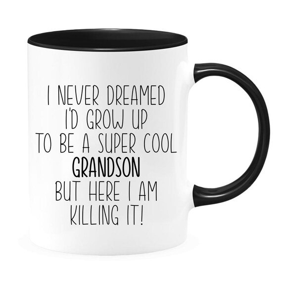 Super Cool Grandson Grandson Mug Grandson Gift Gift for - Etsy