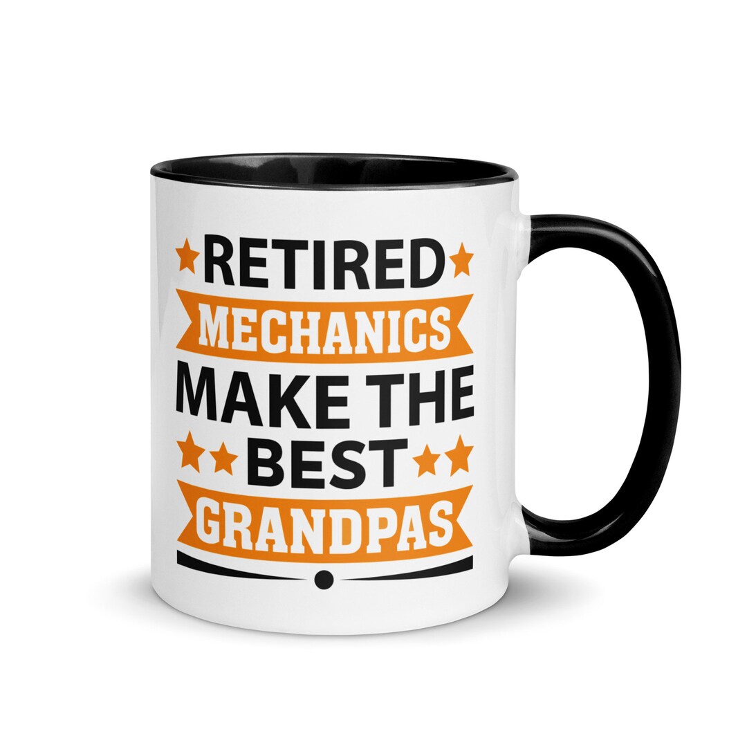 Retired Mechanics Mug, Best Grandpa's Mug, Retired Mechanic Grandpa Mug ...