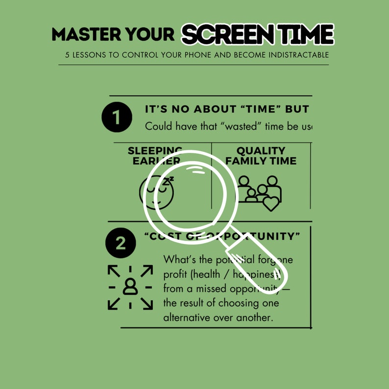 Reduce Your Screen Time Actionable Guide, Cheat Sheet, Mini Guide ...