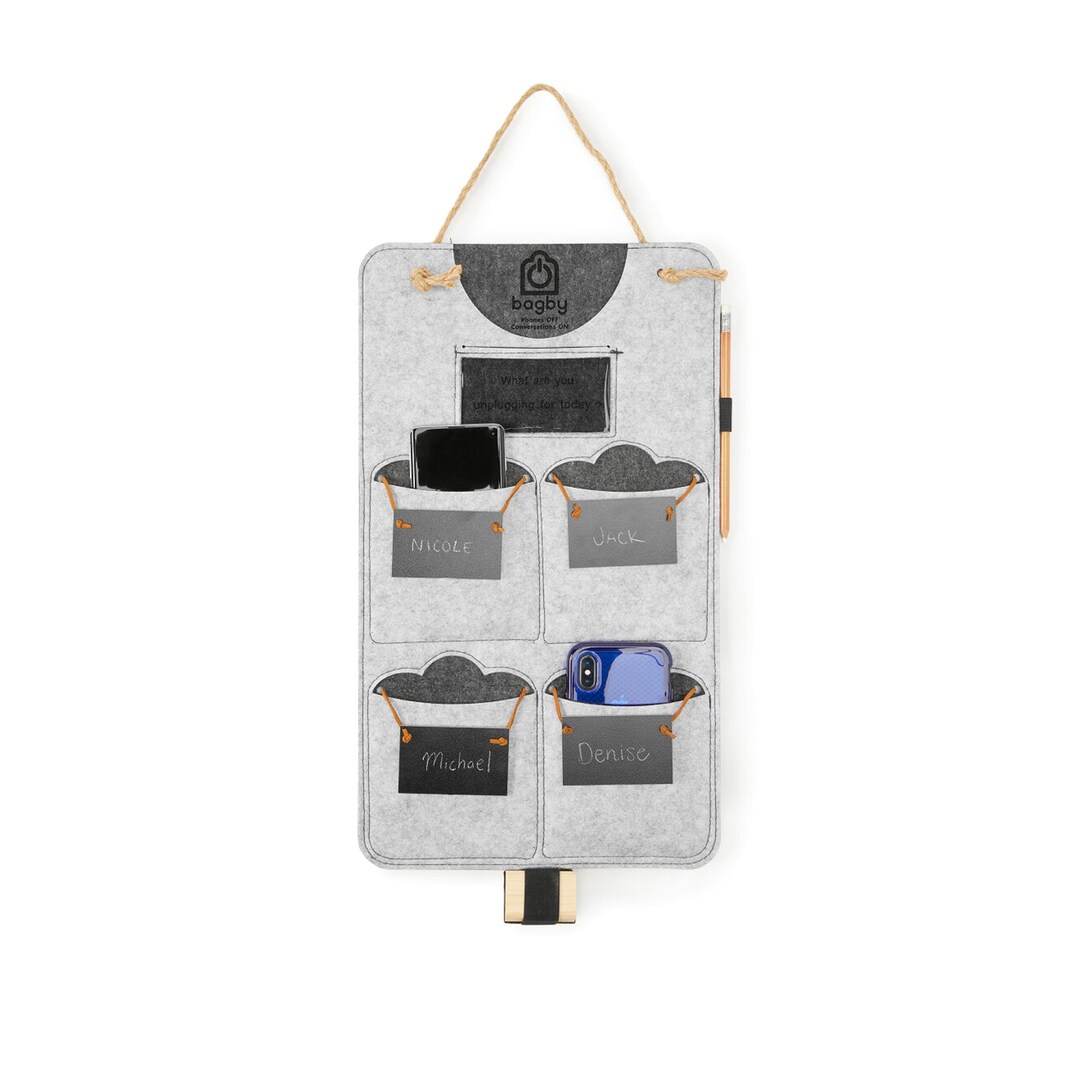 Multi Pocket Unplug Hanging Phone Holder Organizer / Unplug Box/ Reduce ...