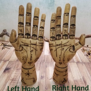 Palm Reading Hand With Palmistry Guide Book and Magnifier Divination ...