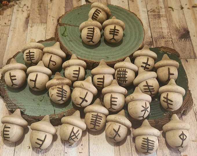 Acorn Ogham Set With Guide Book | Divination Set - Etsy